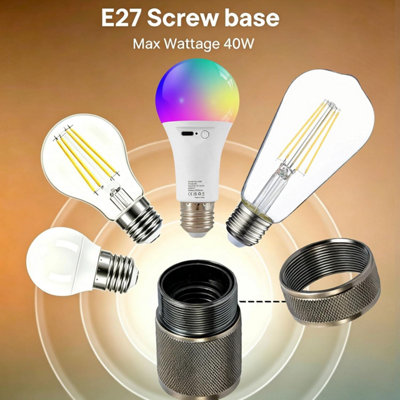 HARPER LIVING Light Fittings Ceilings, E27 Metal Pendant Lamp Holder ...