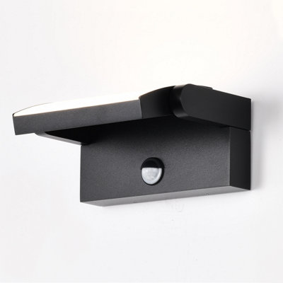 Harper Living Matt Black Modern Rectangular LED Outdoor Wall Light ...