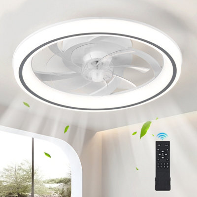 HARPER LIVING Modern Ceiling Fans with Lights and Remote, Dimmabl, 3 ...