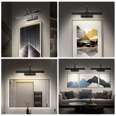 HARPER LIVING Rechargeable Picture Light with Remote, Dimmable and 3 ...