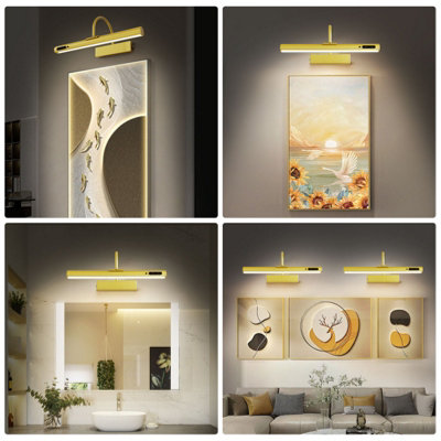 HARPER LIVING Rechargeable Picture Light with Remote, Dimmable and 3 ...