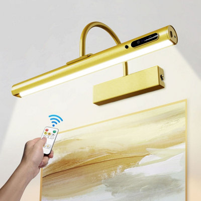 HARPER LIVING Rechargeable Picture Light with Remote, Dimmable and 3 ...