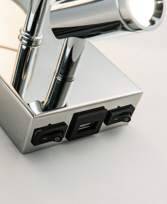 Harper Living Wall Light with switch, Adjustable LED Reading Light and ...