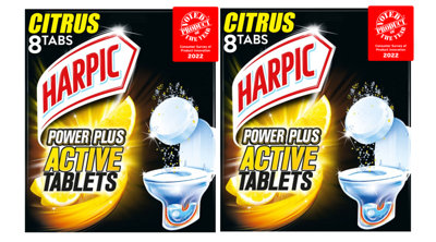 Harpic Power Plus Citrus Toilet Cleaner Active Tablets Removes ...