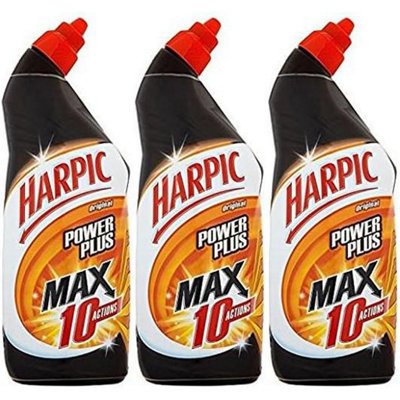 Harpic Power Plus Toilet Cleaner Original 750ml (Pack of 3) | DIY at B&Q