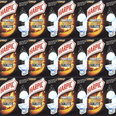Harpic Power Plus Toilet Cleaner Tablets Active 8 Tab x 12