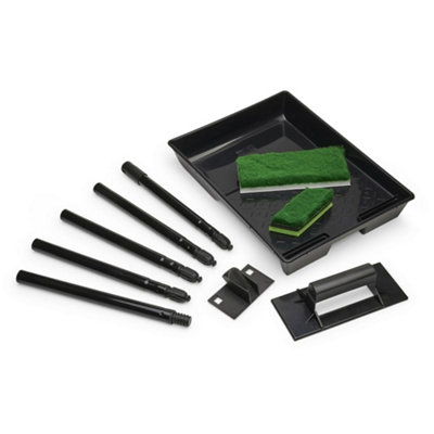 Harris Essentials Garden Timber Decking Paint Pad Woodcare Kit