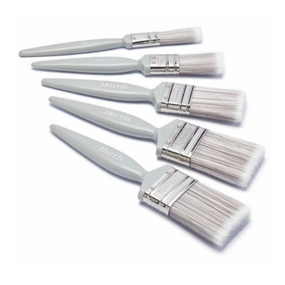 Harris Essentials Wall & Ceiling Paint Brush Set - Pack of 5 - 12mm ...
