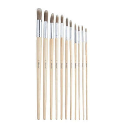 Harris Seriously Good Round Artist Paint Brush Set (Pack of 11) Beige ...