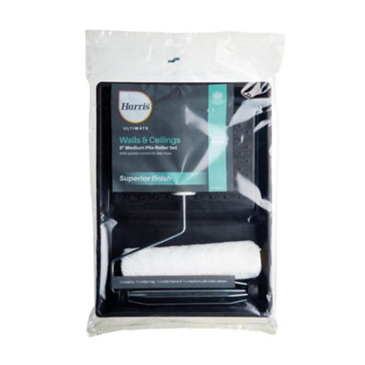 Harris Ultimate Wall & Ceiling Paint Roller Set - 9 Inch - Premium ...