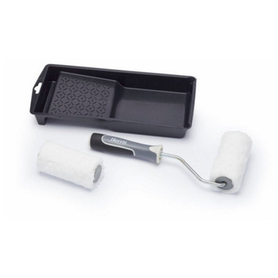 Harris Ultimate Wall & Ceiling Paint Roller & Tray Set - 4 Inch ...