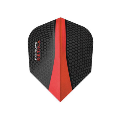 Harrows Dimplex Retina Dart Flights Black/Red (One Size)