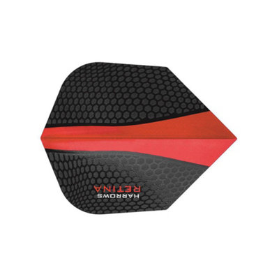 Harrows Dimplex Retina Dart Flights Black/Red (One Size)