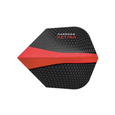 Harrows Dimplex Retina Dart Flights Black/Red (One Size)