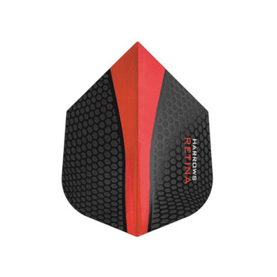 Harrows Dimplex Retina Dart Flights Black/Red (One Size)