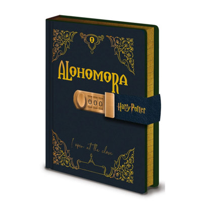 Harry Potter Alohomora Lockable A5 Diary Black (One Size)