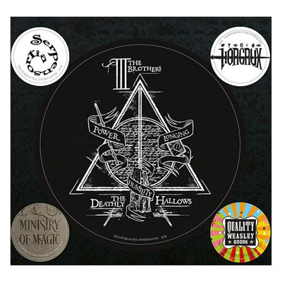 Harry Potter Deathly Hallows Stickers Multi-colour (One Size)
