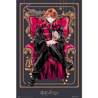 Harry Potter Dynasty Ron Poster Red/Black/Brown (One Size) at B&Q