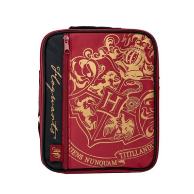 Harry Potter Hogwarts Lunch Bag Burgundy/Gold/Black (One Size) | DIY at B&Q