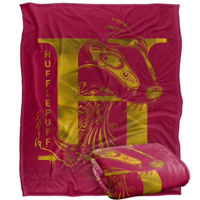 Harry Potter Hufflepuff Abstract Blanket Multicoloured (One Size)