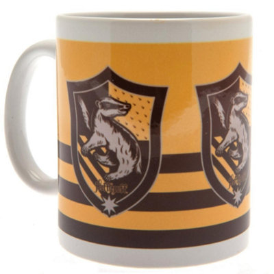 Harry Potter Hufflepuff Mug Yellow/Black (One Size) | DIY at B&Q