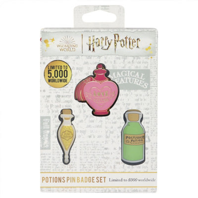 Buy Harry Potter Limited Edition Potions Triple Pin Badge Set | DIY at B&Q
