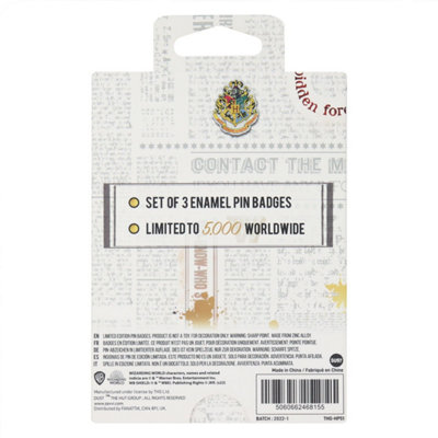 Harry Potter Limited Edition Potions Triple Pin Badge Set