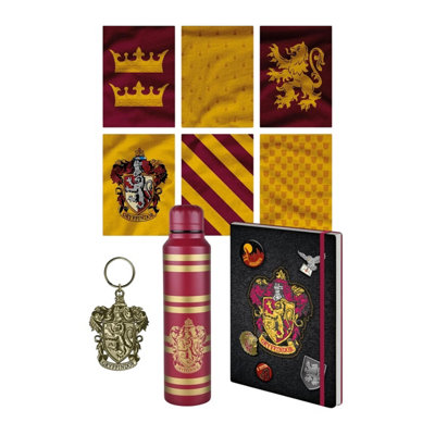 Harry Potter Premium Gryffindor Crest Gift Set Scarlet/Gold (One Size)