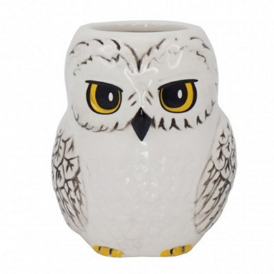 Harry Potter Small Hedwig Plant Pot White (One Size)