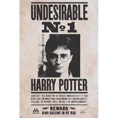 Harry Potter Undesirable No 1 61 x 91.5cm Maxi Poster | DIY at B&Q