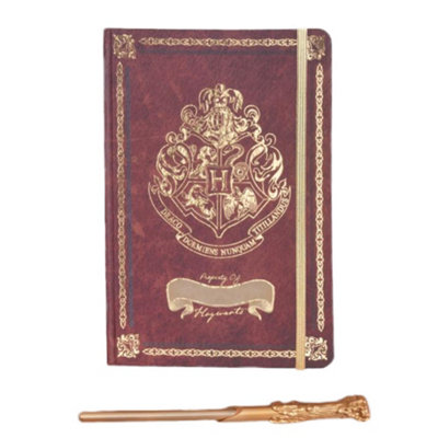 Harry Potter Wand A5 Notepad And Pen Set Red (One Size)