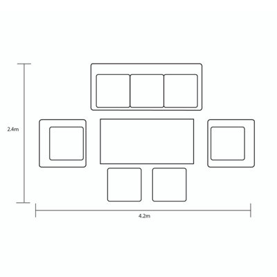 Hartman Apollo Adjustable Lounge Set in Carbon/Pewter