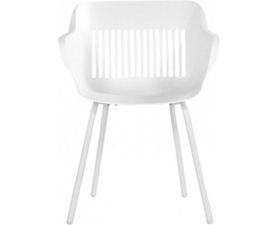 Hartman Jill Rondo Aluminum Chairs (Pair) Royal White