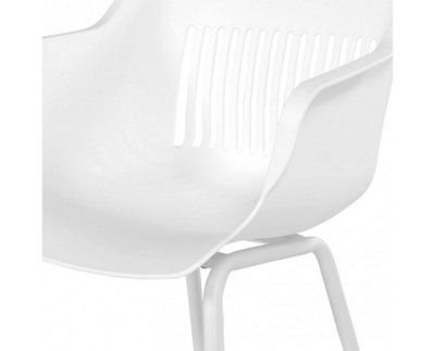 Hartman Jill Rondo Aluminum Chairs (Pair) Royal White
