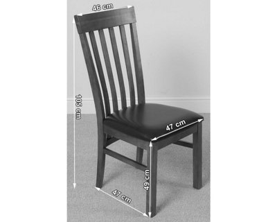 Harvard Solid Oak Dining Chairs for Dining Room or Kitchen