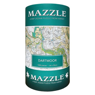 Harvey Dartmoor Mazzle Map Jigsaw Puzzle 1000pcs