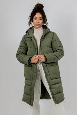 Harvey & Jones Green Ladies Long Jackets Harriet Coat 16