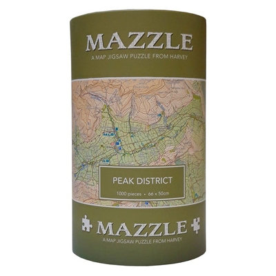 Harvey Peak District Mazzle Map Jigsaw Puzzle 1000pcs