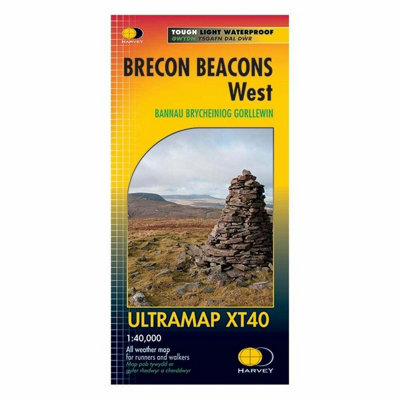 Harvey Ultramap Pocket Size Map Brecon Beacons West XT40