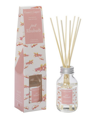 Hassett Green London - Just Rhubarb - Fragrance Oil Reed Diffuser - 100ml Glass Bottle with 8 ...