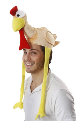Hat Novelty Plush Christmas Turkey Gobler Hat Costume Christmas Fancy ...