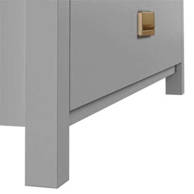 Haven 3 Drawer Dresser with Changing Topper Dove Grey
