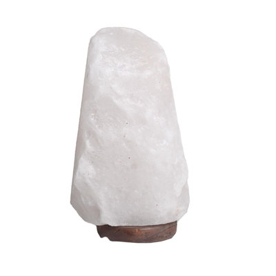 Haven Dimmable White Himalayan Salt Lamp on a Premium Wooden Base ...