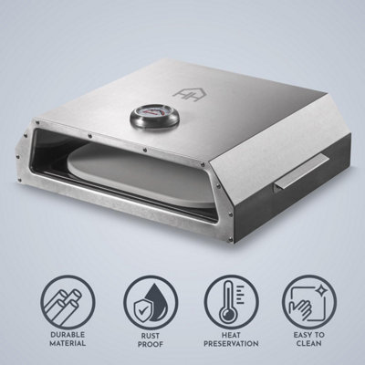 Haven Multi-Purpose Barbeque Mini Pizza Oven with Built in Thermometer