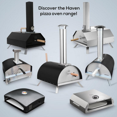 Haven Multi-Purpose Barbeque Mini Pizza Oven with Built in Thermometer