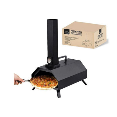 Haven Outdoor Wood Fired Pizza Oven with Pizza Stone, Pizza Paddle ...