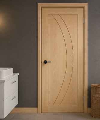 HAWTHORNE SORRENTO INTERNAL PRE-FINISHED OAK VENEER FIRE DOOR WITH ...