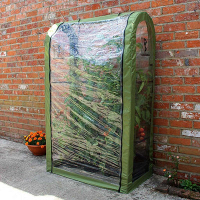 Haxnicks Tomato Crop Booster Frame Cover Clear PVC Mini Greenhouse ...