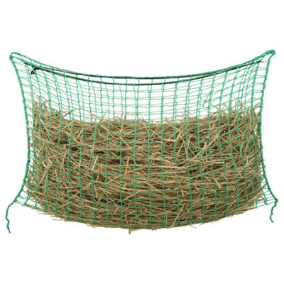 Hay nets are designed to neatly contain hay and prevent it from falling ...