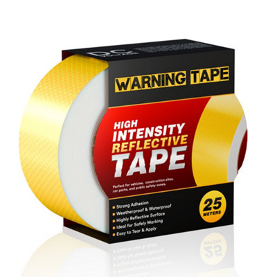 Hazard Warning Reflective Safety Tape Yellow High Intensity Tape for ...